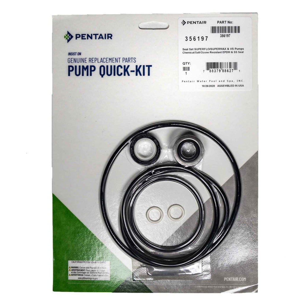Pentair Pump Seal Quick Kit 356197 | Pentair 356197 — Sunplay