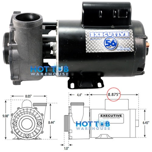 Waterway Executive 2 HP 2 Speed 56 Frame Pump 3720821-13 - 2.5" — Sunplay