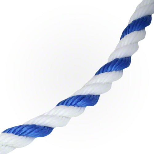3/4" Blue and White Pool Rope | Swimming Pool Float Rope | PR75-6 — Sunplay